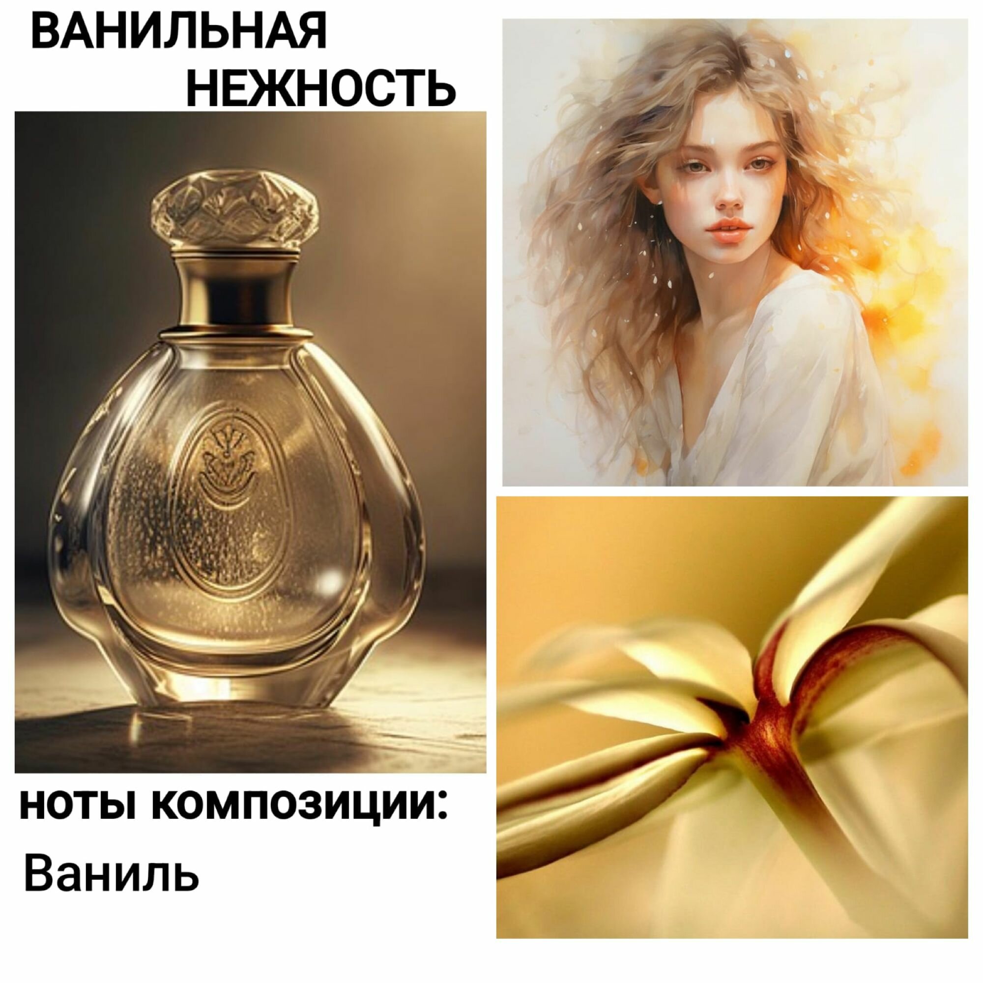 "Ванильная нежность" духи-масло с феромонами 3 мл для женщин