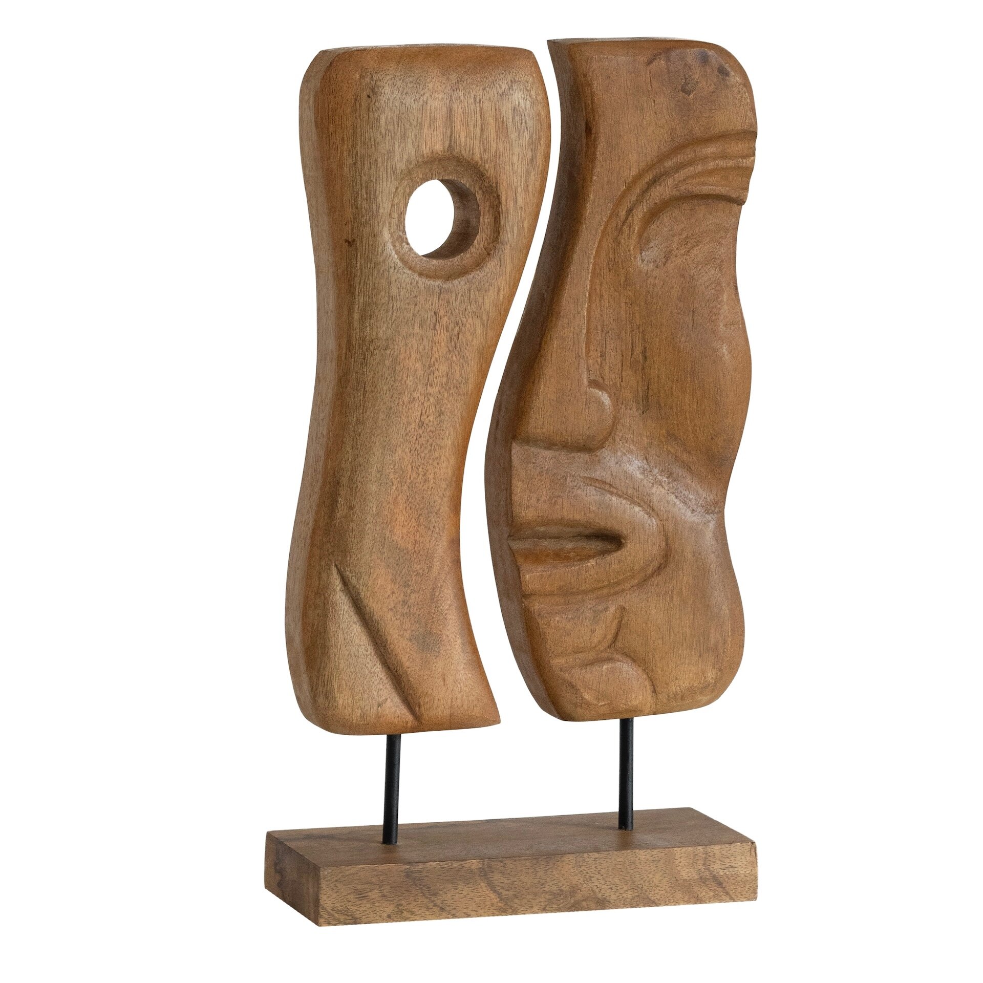 Декор для интерьера деревянный, фигурка абстракция амурта ЕК