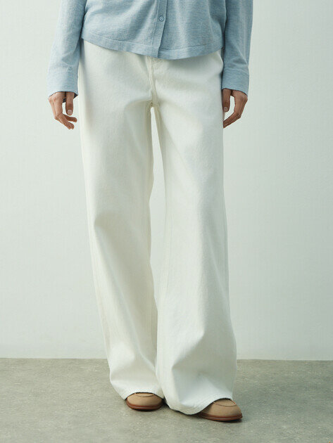 Джинсы широкие 