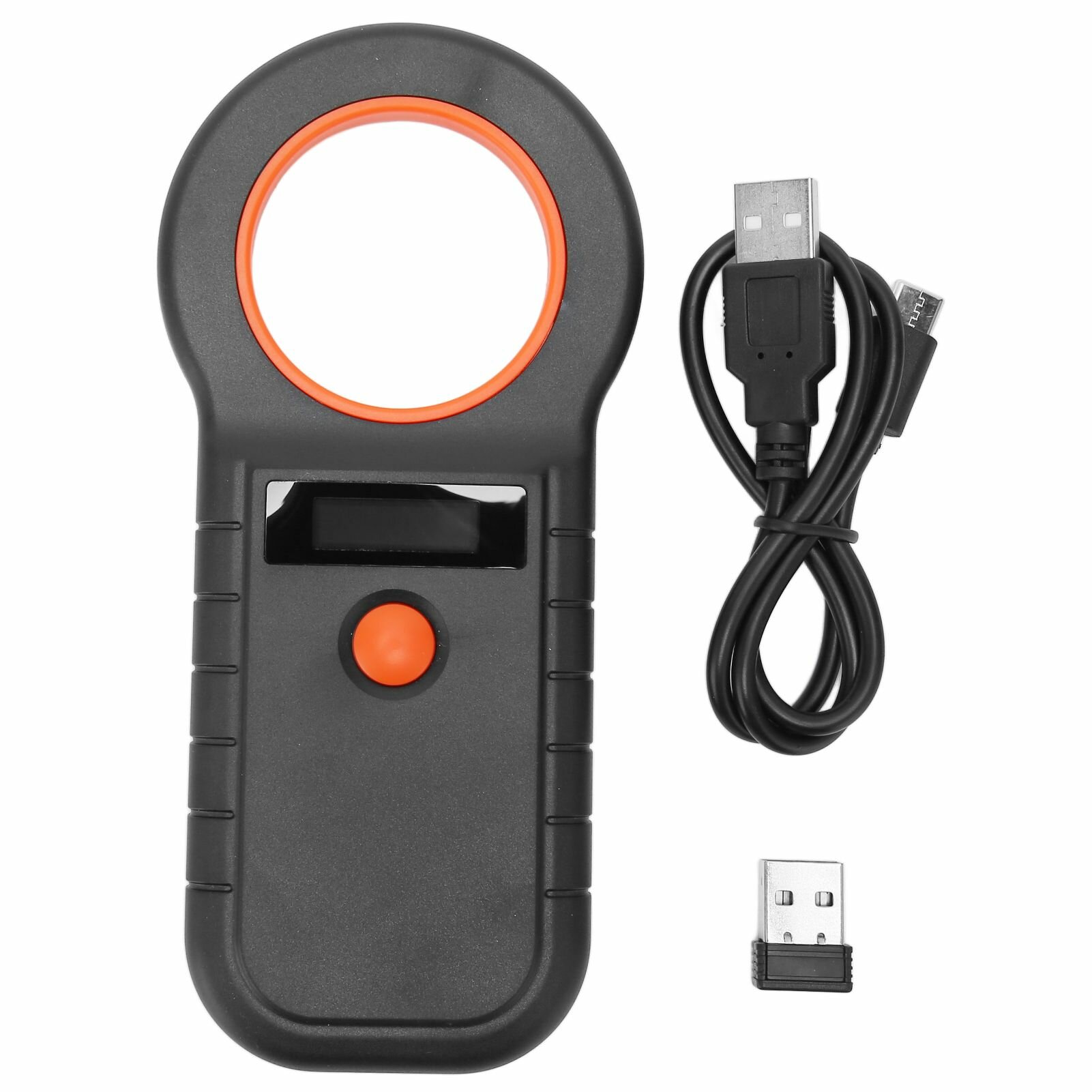 Сканер микрочипов для домашних животных 134,2 кГц 125 кГц EMID FDX B Проводной USB Беспроводной 2,4G Bluetooth Ручной считыватель чипов для животных Черный