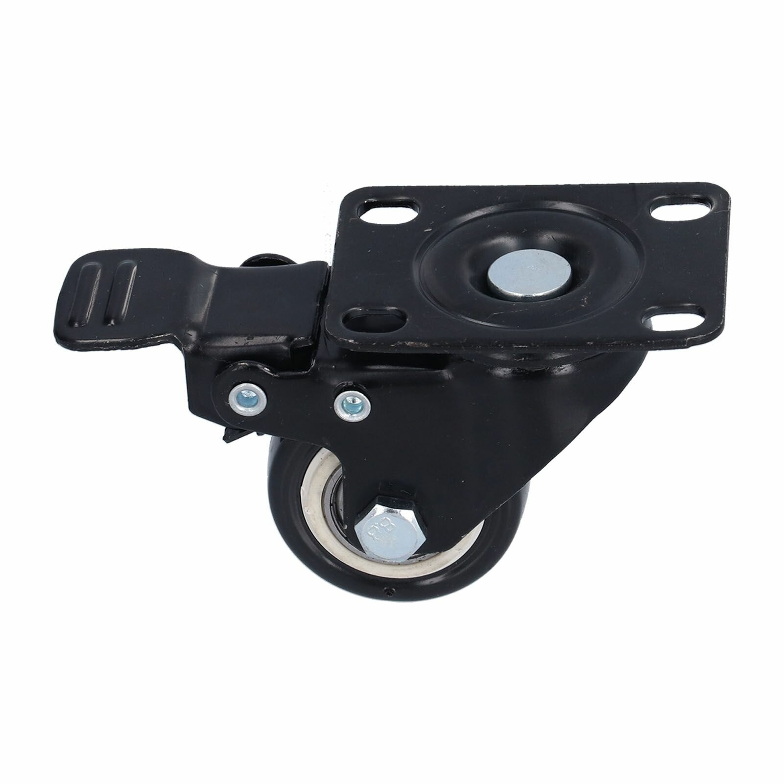 4 шт. роликовое колесо 1,5 дюйма с поворотом на 360 , резиновое амортизирующее колесо с двойным шарикоподшипником