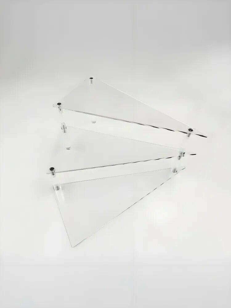 Трехъярусная акриловая подставка, 10х20 см