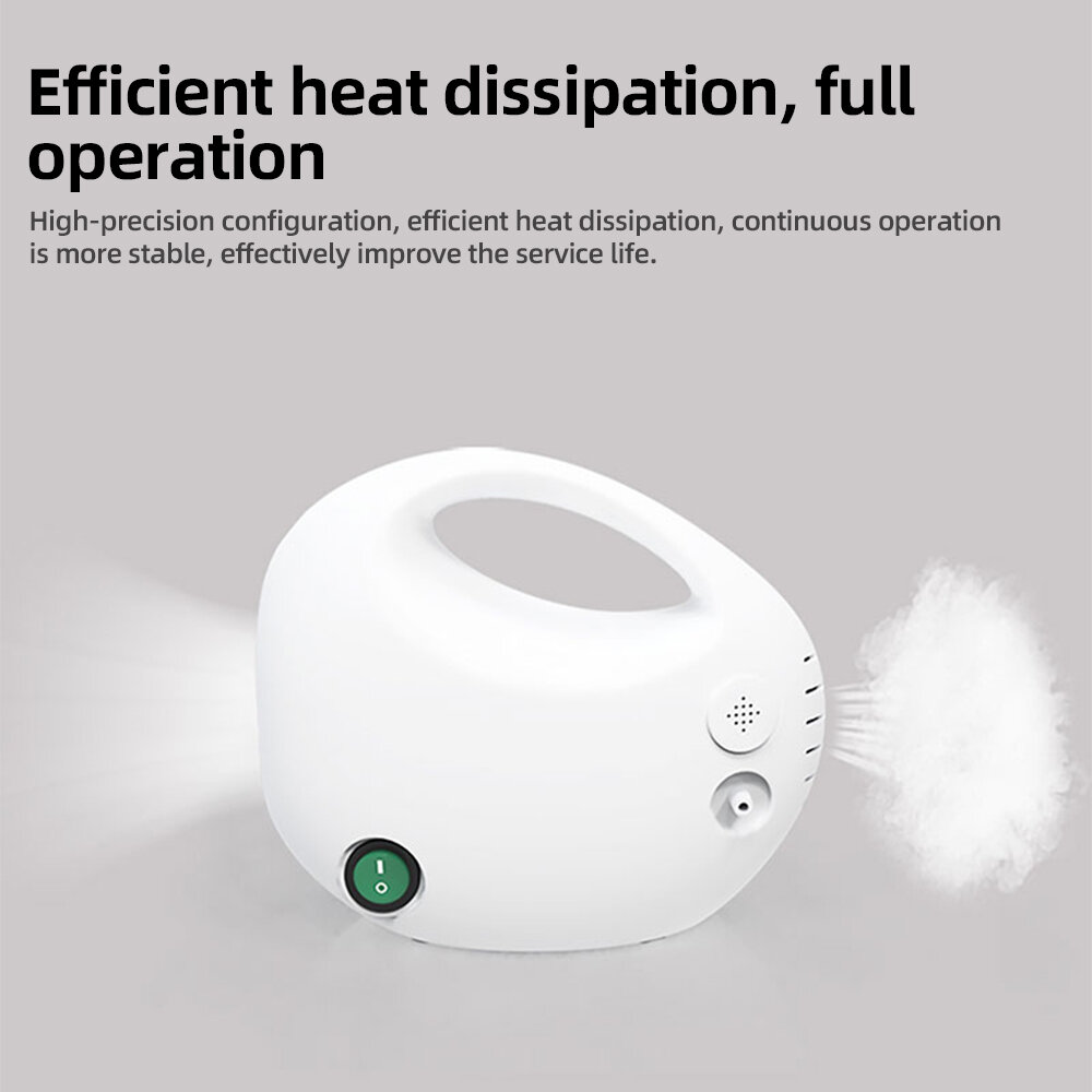 Небулайзер для взрослых и детей, портативный компрессорный небулайзер для проблем с дыханием, персональный паровой ингалятор с холодным туманом и 1 набором аксессуаров для домашнего использования