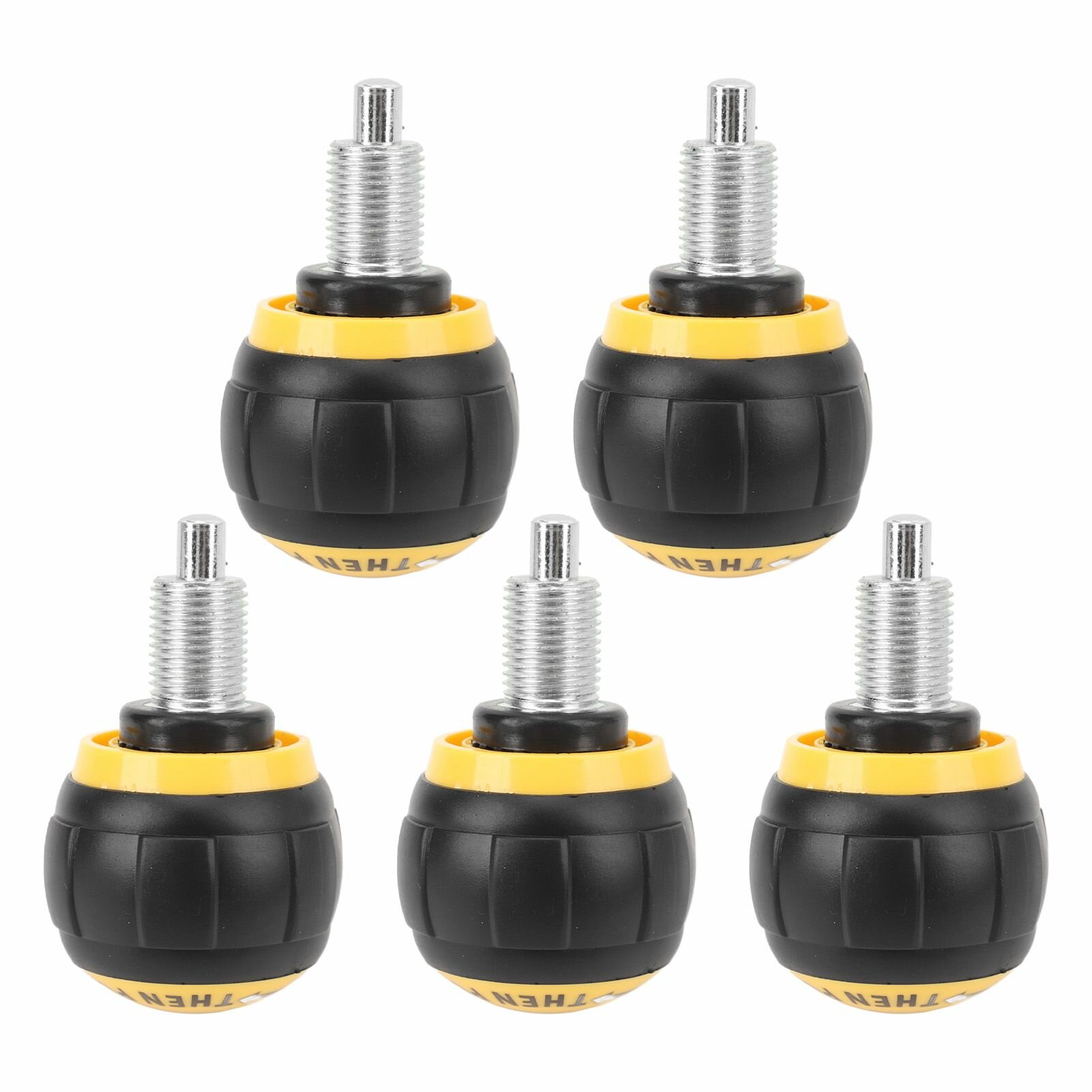 5 шт, ручка регулировки пружины, железный пластик, универсальная ручка регулировки велотренажера, запасные части для фитнес-оборудования, тренажеры, черный и желтый