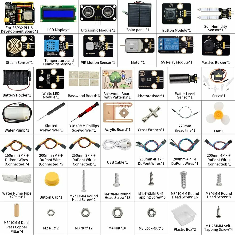 Keyestudio IOT Smart Farm Kit для программирования Arduino & Scratch — фото 1