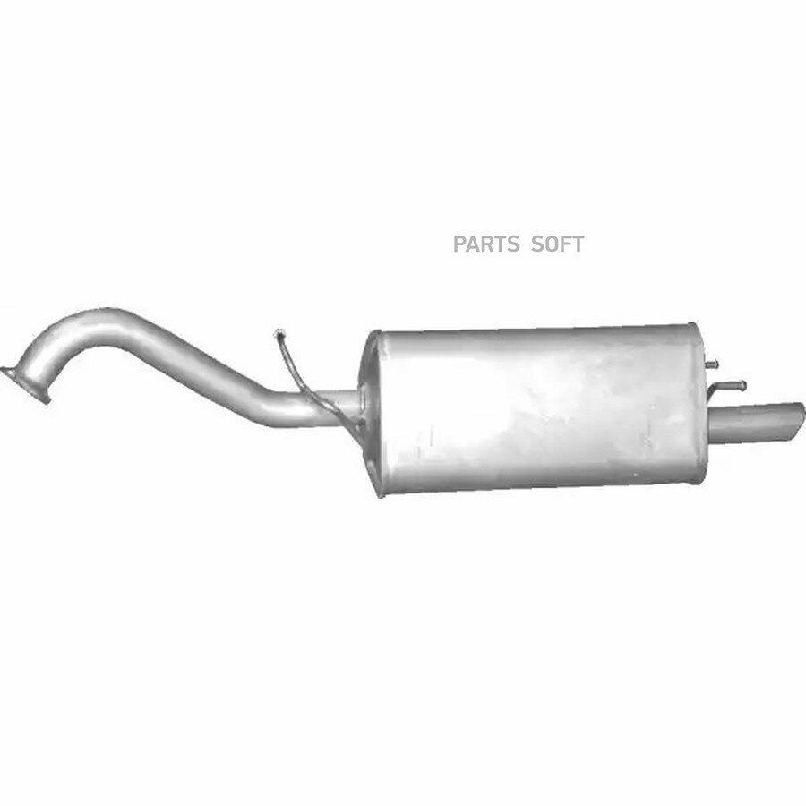Глушитель задняя часть Daewoo, Chevrolet Tacuma 1.6i 16V 02-05, 1.8i 16V 00-04, 2.0i-16V 00 от официального дистрибьютора, POLMOSTROW, артикул 0535