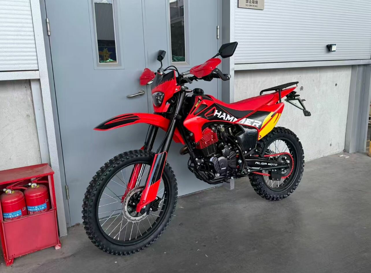 Мотоцикл Hammer Wolf 300cc 175FMM механика 5 скоростей Эндуро Кросс черный- оранжевый