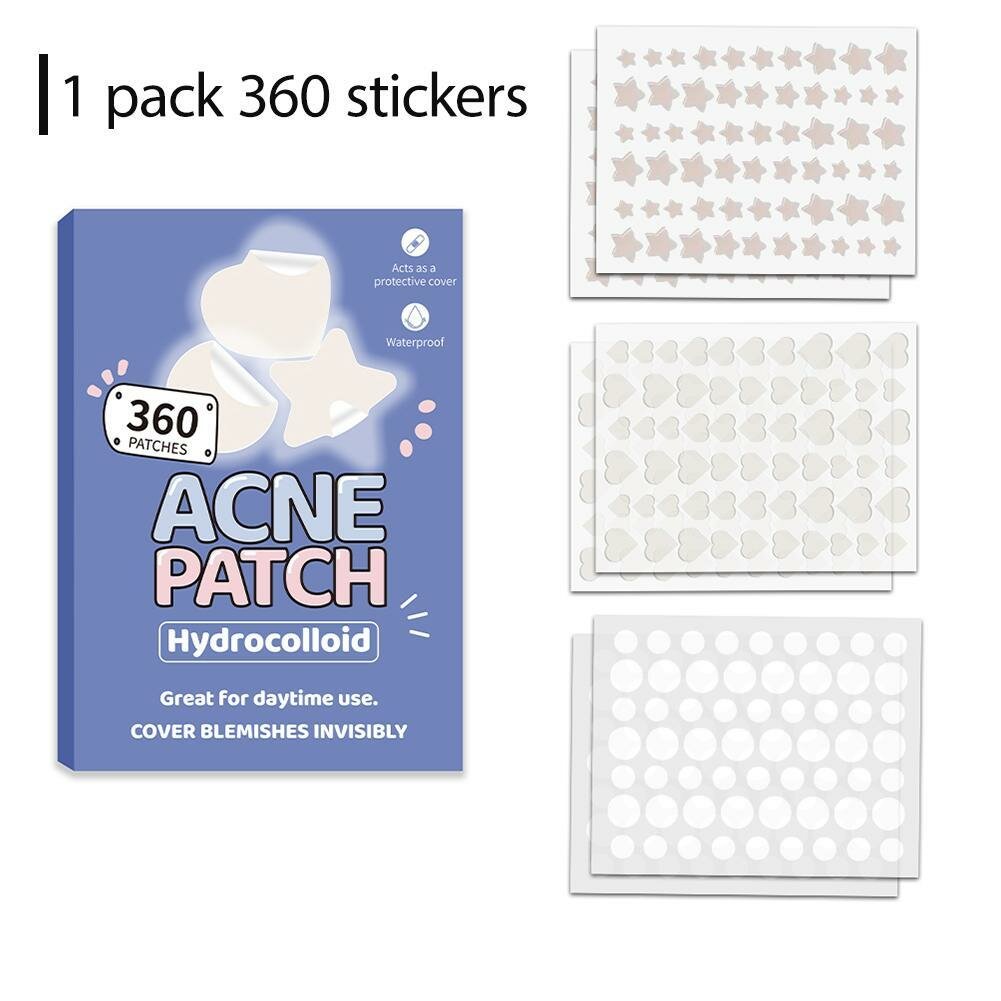 Патчи от прыщей и акне пластыри уходовые точечные, 360шт.