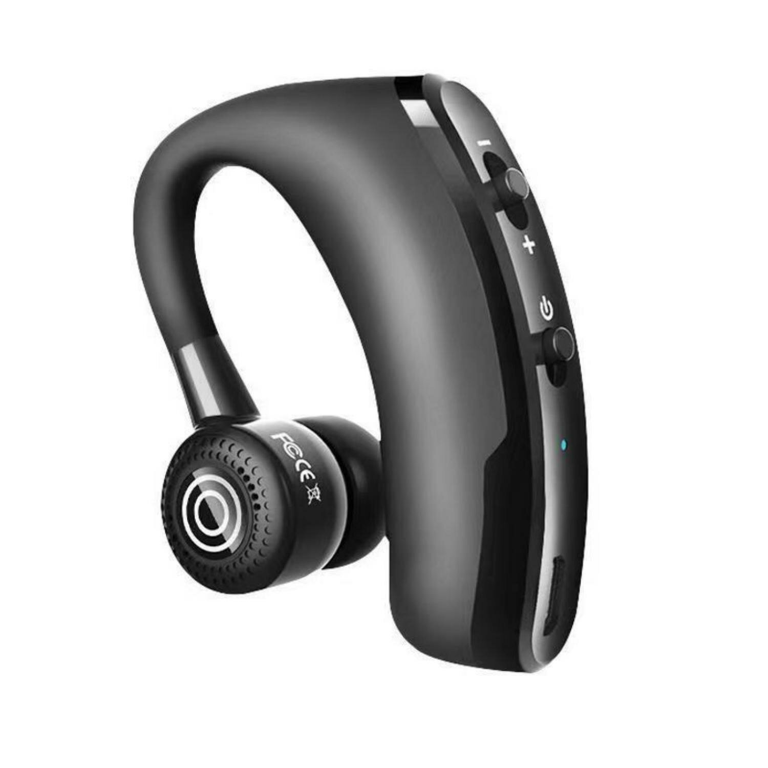 Bluetooth-гарнитура V9, поворотная для левого и правого уха, версия с улучшениями, беспроводная для бизнеса, наушник на ухо CSR, стерео, Bluetooth 5.2, материал ABS, диаметр колонки 10 мм, расстояние подключения 15 м, емкость батареи 90 мАч, вес 19 г, в
