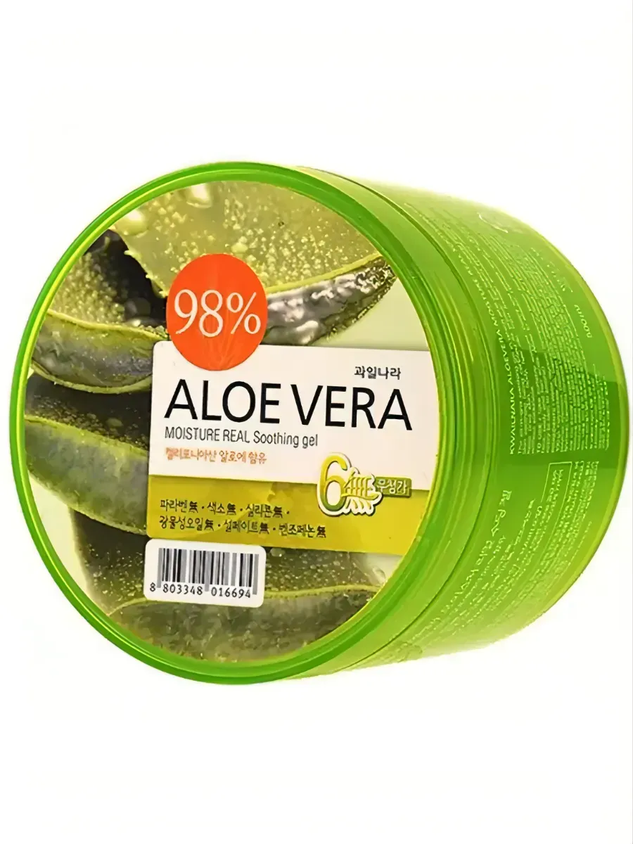 Гель Welcos Kwailnara Aloe Vera Moisture Real Soothing для тела успокаивающий, 500 мл