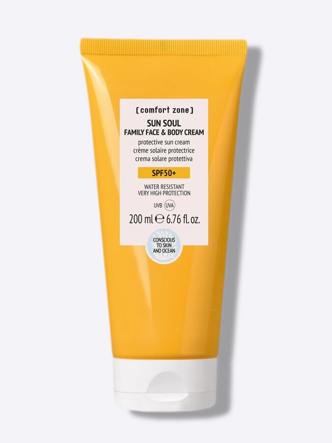 Comfort Zone Солнцезащитный водостойкий крем для взрослых и детей SPF50+ SUN SOUL FAMILY FACE & BODY CREAM