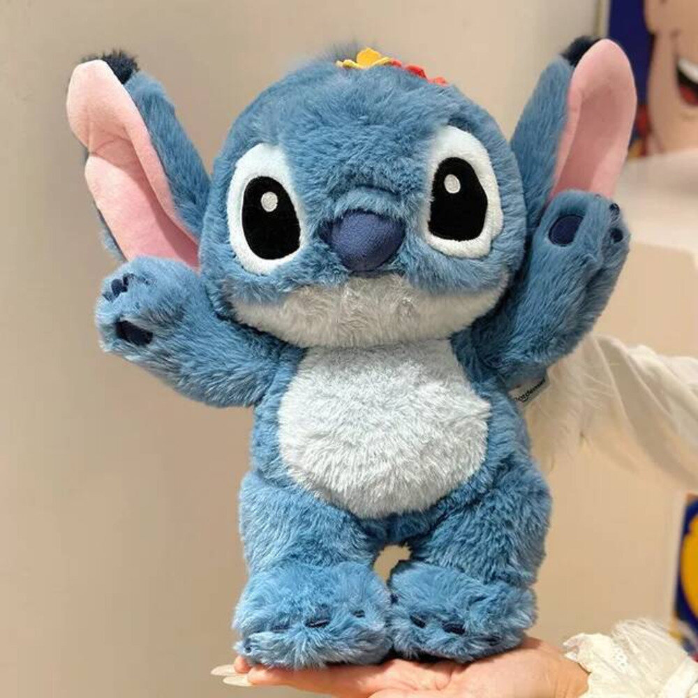 Горячая плюшевая кукла Disney Stitch, мягкая кукла в стиле аниме «Лило и Стич», милый кавайный плюшевый кукол Stich, подарок на день рождения для детей, детские игрушки