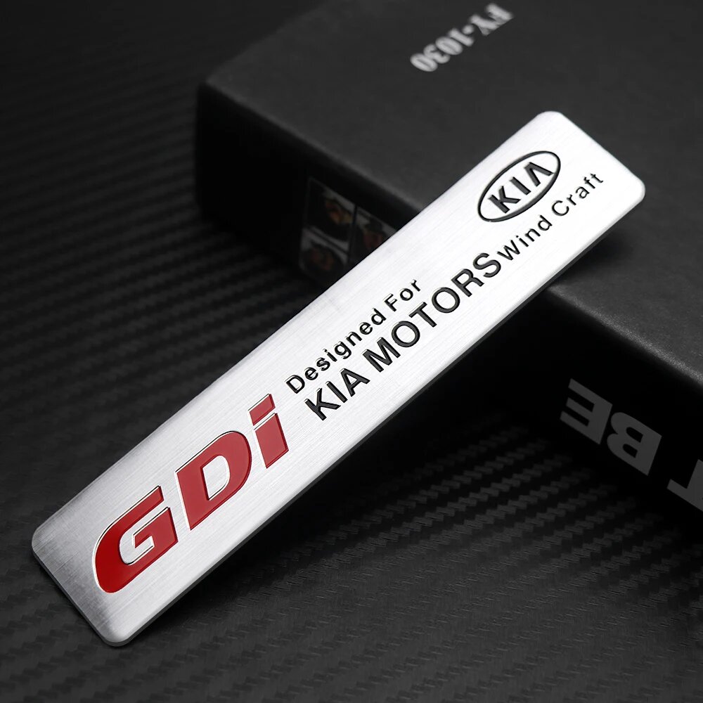 Наклейка GDi KIA на багажник автомобиля