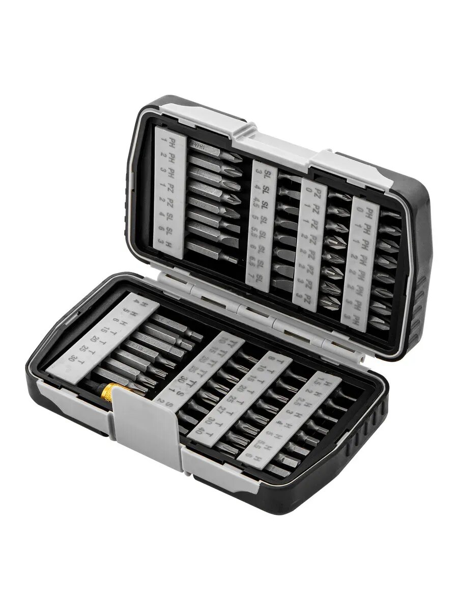 Набор бит для шуруповерта, адаптер, бокс, 64 шт MATRIX 11327