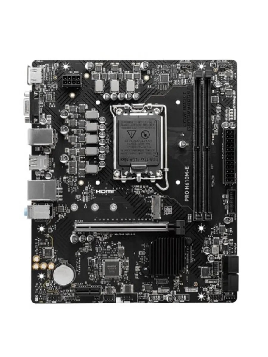 Материнская плата PRO H610M-E 64ГБ micro-ATX