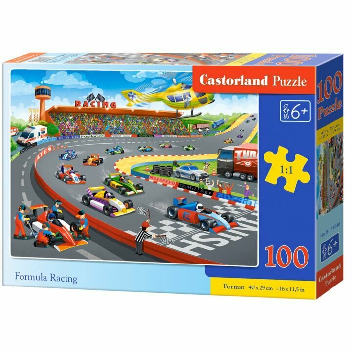 Castorland Пазлы Гонки 100 деталей B9-111046 с 5 лет