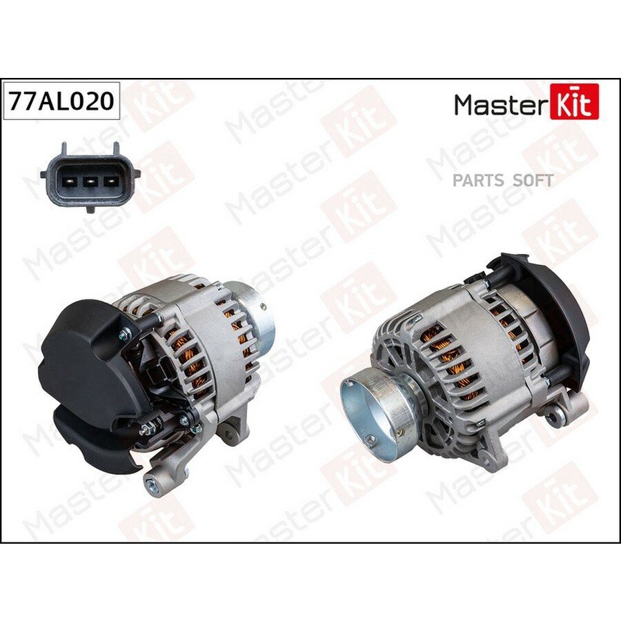 Генератор FORD TRANSIT 1.8TDCi от официального дистрибьютора, MASTERKIT, артикул 77AL020
