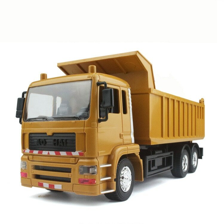 RC автомобиль свал грузовик игрушка мальчик рождественский подарок желтый цвет RC инженерное транспортное средство грузовик модель пляжная игрушка носитель RC грузовик (коричневый)