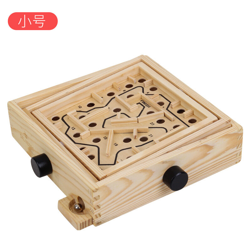 Маленькая игра-лабиринт с шариками для детей и взрослых, 21x21.6x5 см, настольная головоломка для 3-12 лет, развивает