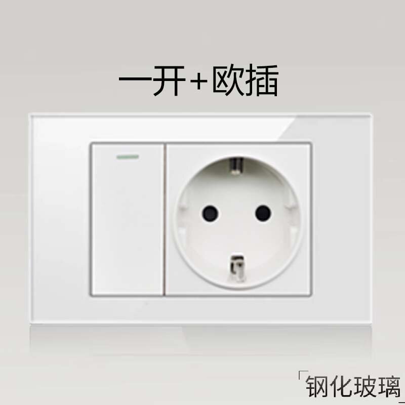 Прямые поставки с завода: панель розеток, русское закаленное стекло, одинарная розетка, европейский стандарт, французский экспорт, трехместная розетка 15