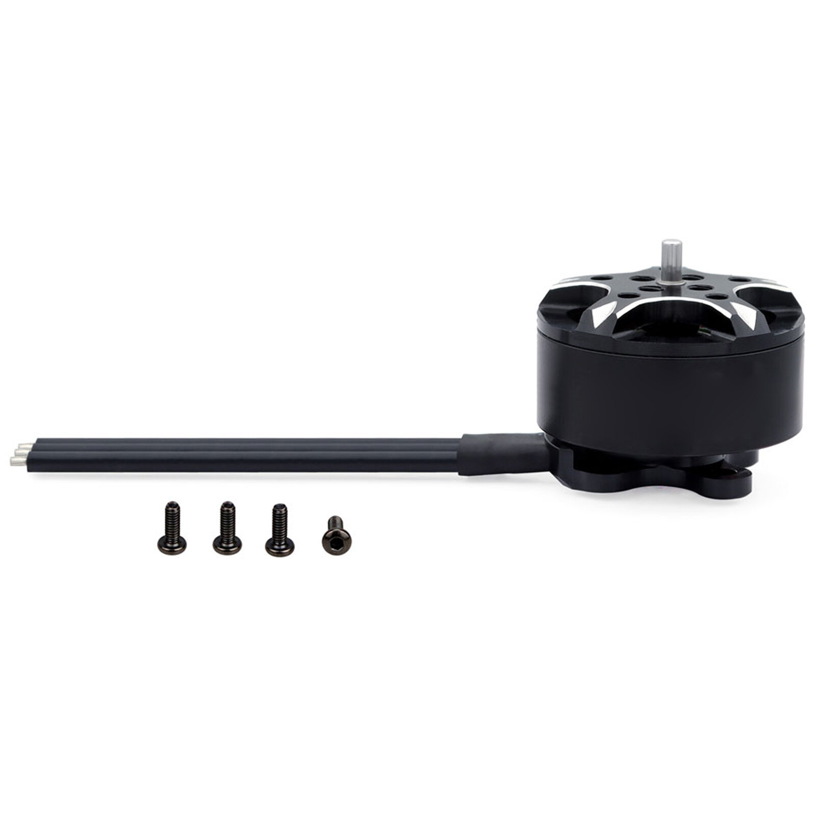 Бесколлекторный двигатель S1507 для миниатюрных дронов/квадрокоптеров 3-4 дюйма, одновитковый, 14-полюсный, с внешним ротором и валом 1,5 мм, подшипники NMB, силиконовый провод 50 мм 24AWG 4350KV