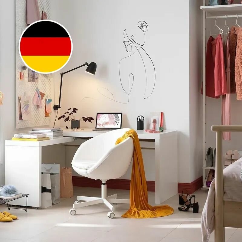 Офисное кресло, Белый Красивый цвет L835