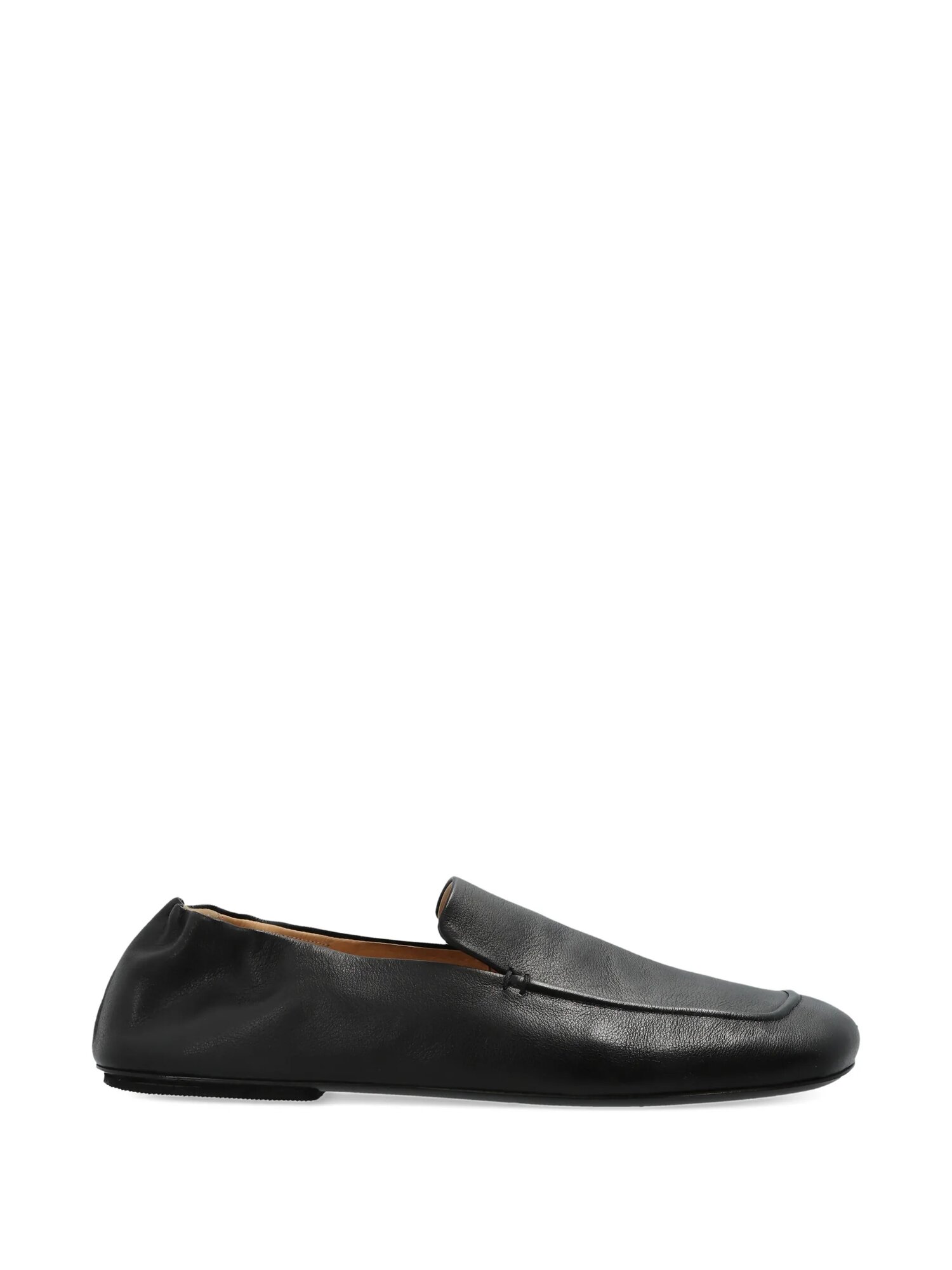 Лоферы Gathered leather loafers