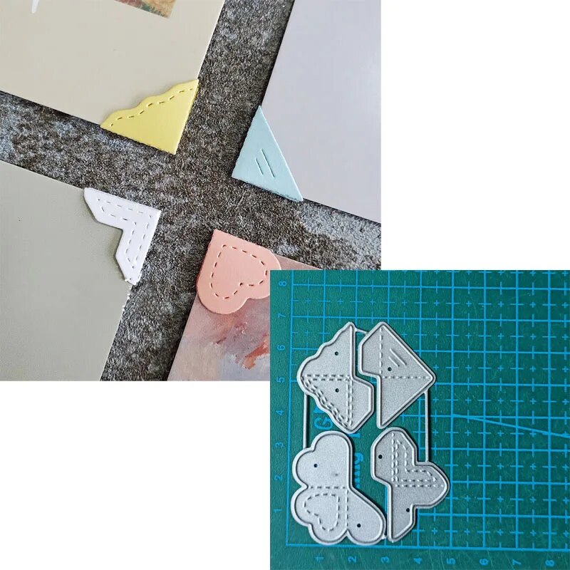 Металлическая пресс-форма для скрапбукинга "Бабочка пара облаков"