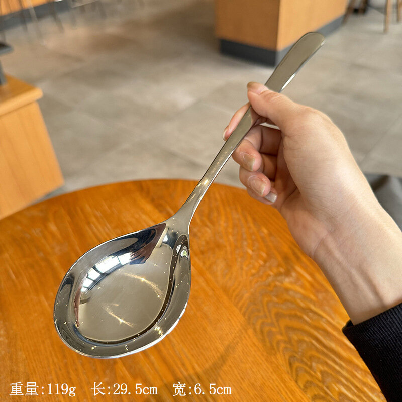 【Высококачественный немецкий продукт】316 нержавеющая сталь, суповая ложка, длинная ручка, большая суповая ложка, очень большая ложка