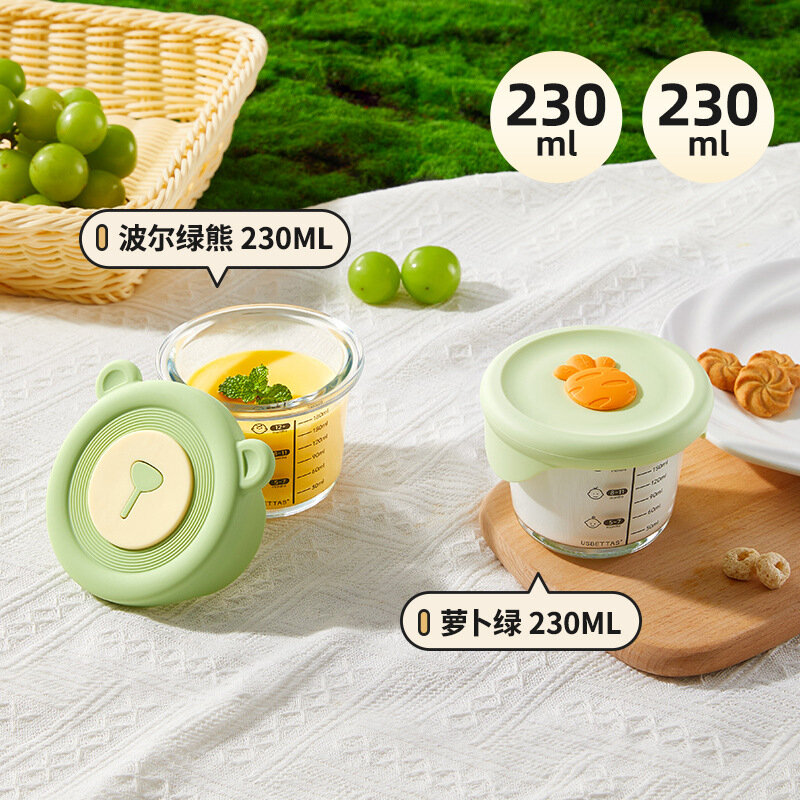 Стеклянная миска для кормления Beitais Baby, набор инструментов для кормления младенцев, детская посуда, пароварка для кормления