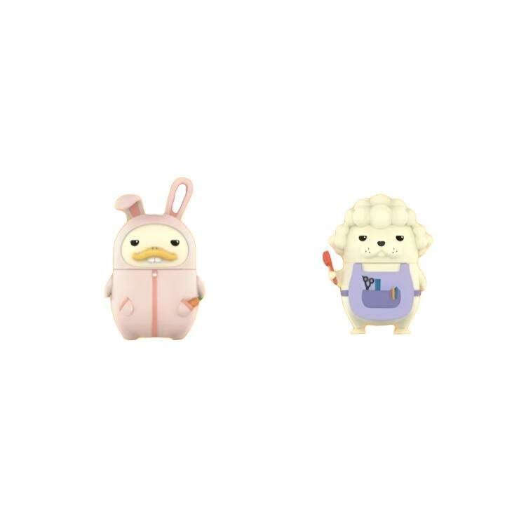Коллекционные фигурки унисекс POP MART Duckoo Pet Story, ассорти, Confirmed-Rabbit+Beautician Wang (Open)