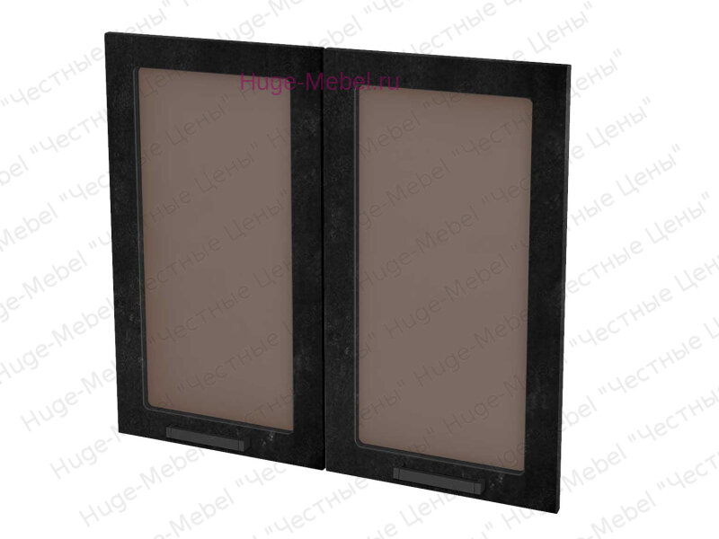 Кухонный фасад Ф-55 бетон графит (Пасаденна) Huge Mebel . Ширина 792 Высота 712. Кухонные фасады