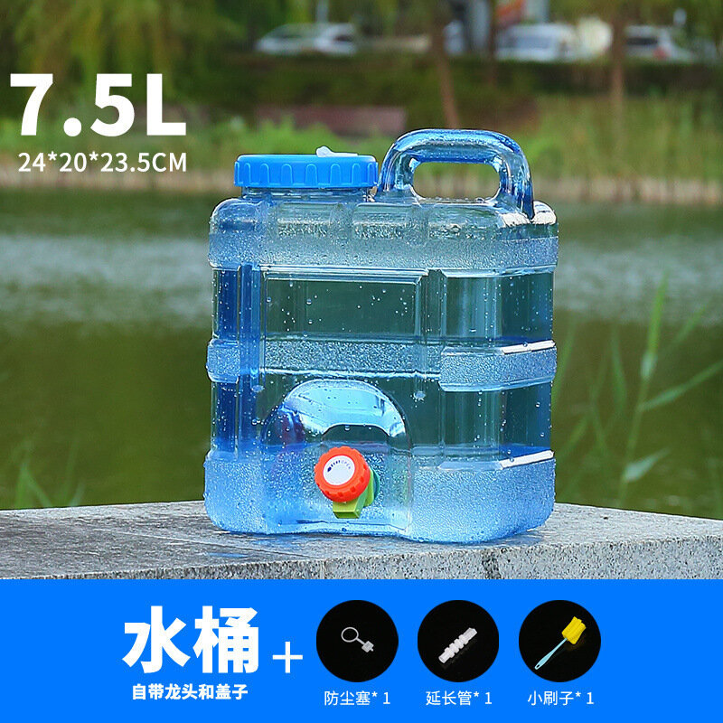 Ведро для воды на улице для хранения воды дома, устанавливаемое в автомобиль с краном, емкость для воды большой емкости, ведро для питьевой воды, утолщенное, чистое, оптовая продажа