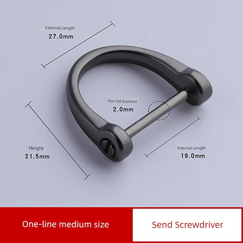 Брелок-подвеска из титанового сплава и нержавеющей стали в форме подковы для ключей, аксессуар для женщин и мужчин,