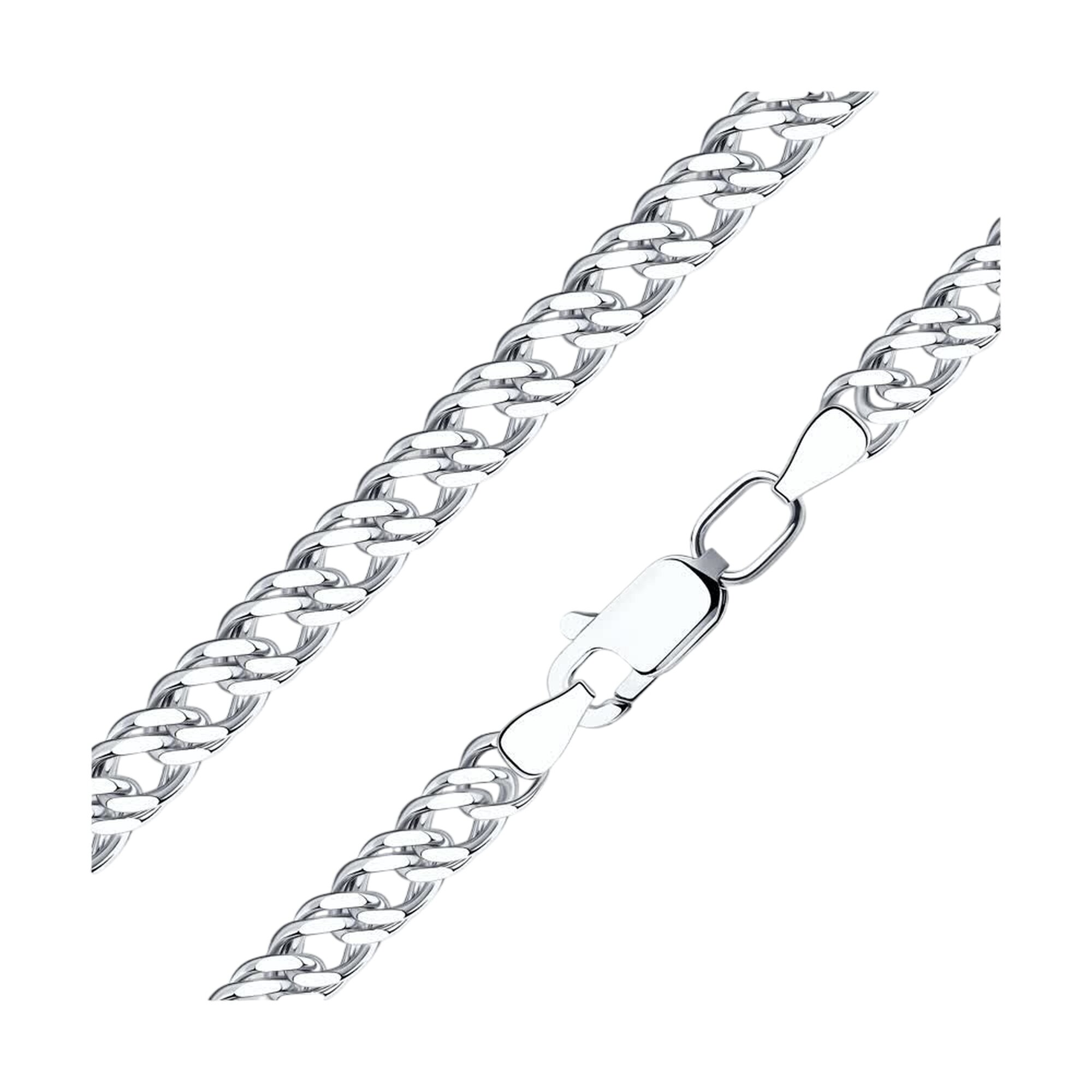 Цепь серебро, 925 проба, родирование