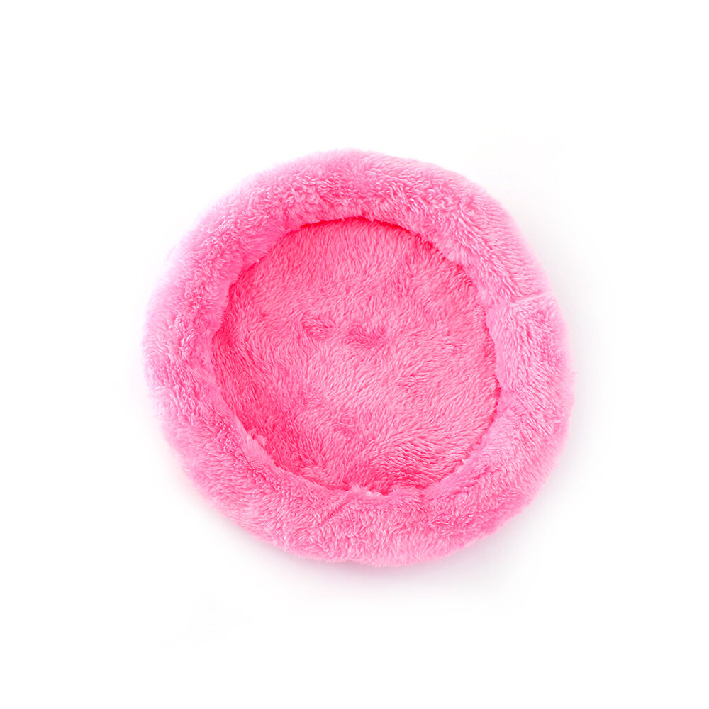 Круглая пуховая кошачья кровать гнездо для питомца для хомяков ежей кроликов кошек мелких собак Розовый Розовый Голубой Серый Кофейный Коричневый размер L внутренний диаметр 15см внешний диаметр 22см упаковка 10*10*3см вес 30г материал пух вкладыш ПП