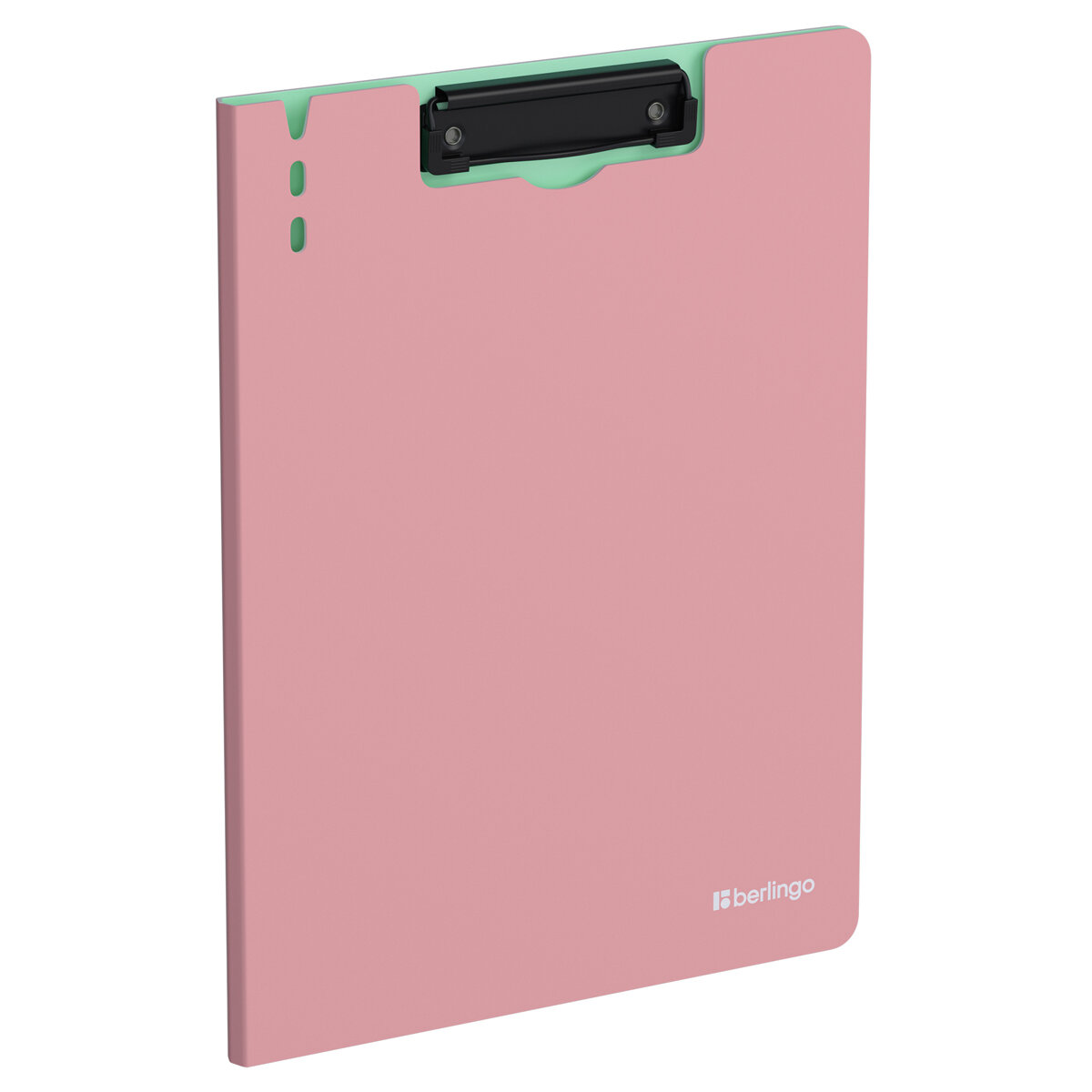 Папка-планшет с зажимом Berlingo "Haze" А4, пластик (полифом), 1800мкм, розовая