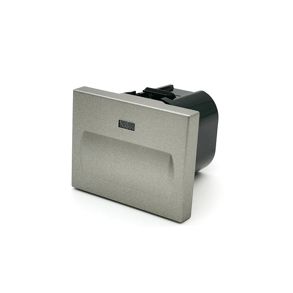 Серебряный автомобильный светодиодный светильник DRL, радарный датчик включения и выключения камеры, кнопка переключения зеркала для Ford Focus 2 mk2 2009 2010 2011 no icon