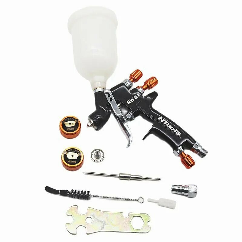 1.2MM Краскопульт пневматический 1.0MM Насадочный комплект 250CC Танковый воздушный распылитель