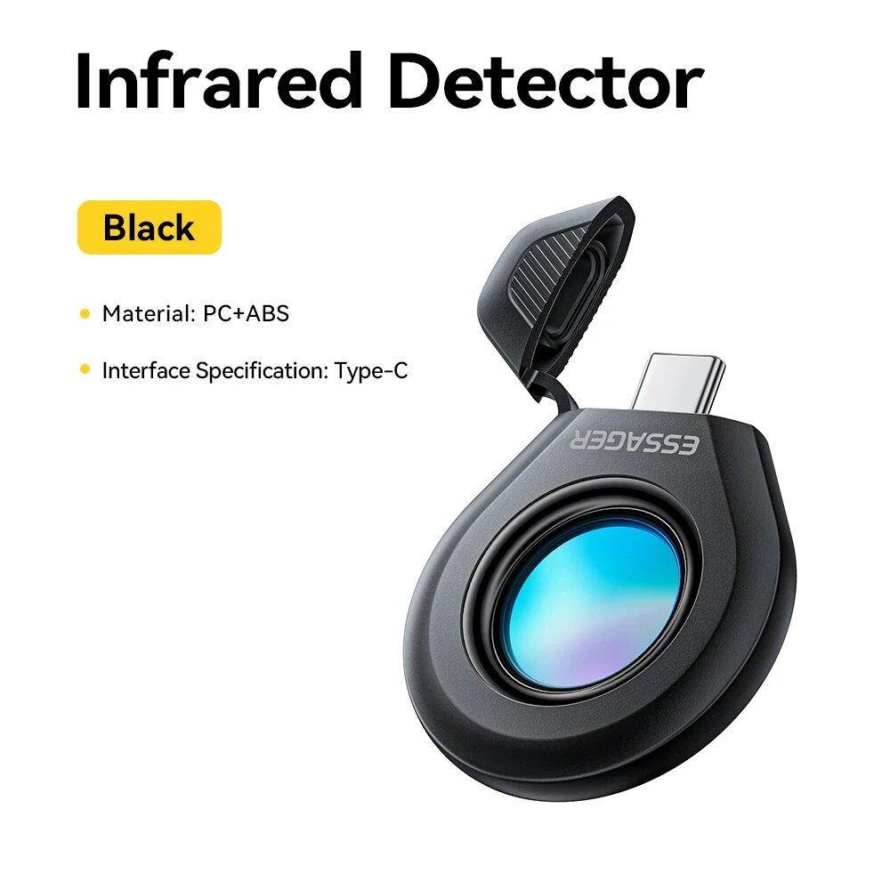Essager Инфракрасный детектор скрытых камер Black
