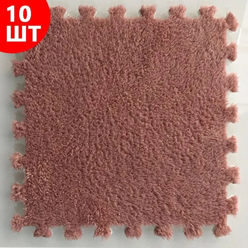 Модульная ПВХ плитка, Флокирование, 300 х 300, 10 штук