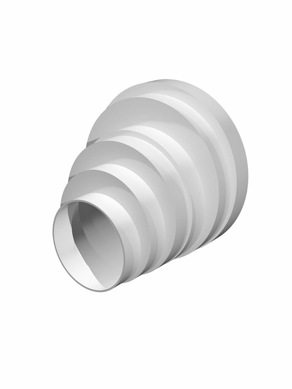 Редуктор вентиляционный пластик, 80-160 мм, круглый, эксцентрический, ERA, ПУ16.15.12,5.12.10.8