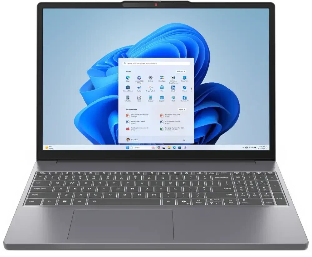 Ноутбук Lenovo IdeaPad Slim 3 16IRH10R 16" IPS, Core 5 210H, 16GB, 1TB, Intel Graphics, Win 11 Pro (83K50006RK_Win11P)
