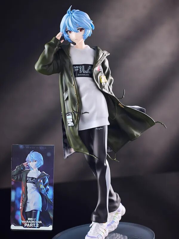 Аниме Фигурка Евангелион Аянами Рей модная одежда / Evangelion Ayanami Rei (15CM, коробка)