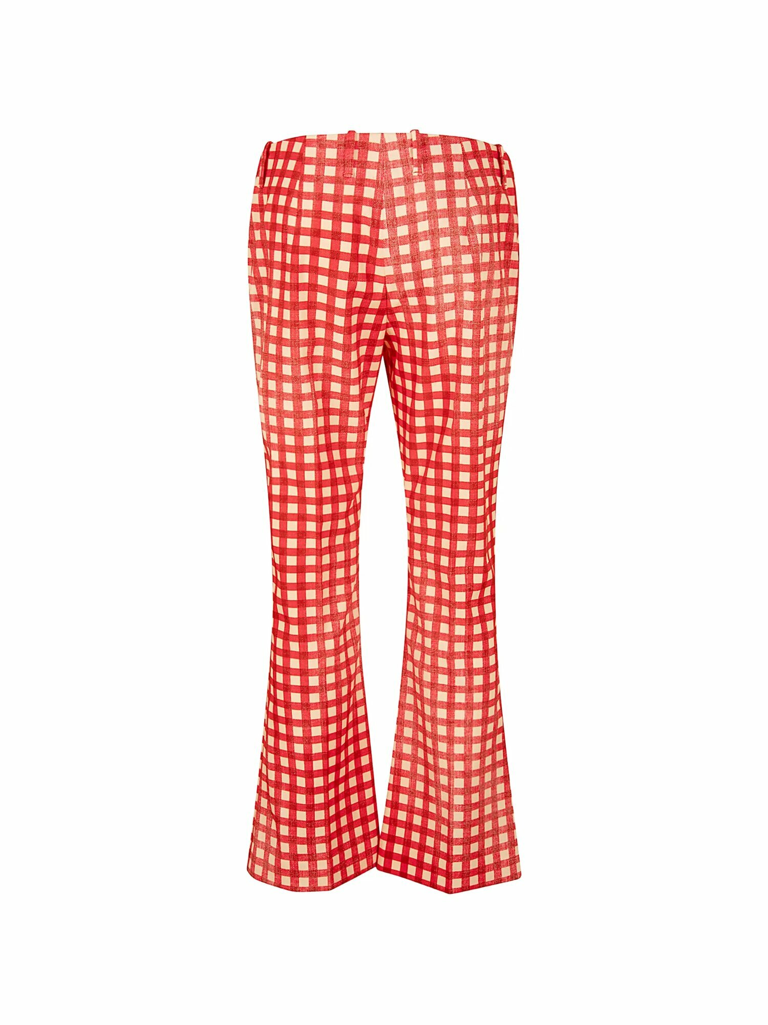 Брюки Ermanno Scervino Gingham-check flared trousers, размер 40 — фото 1