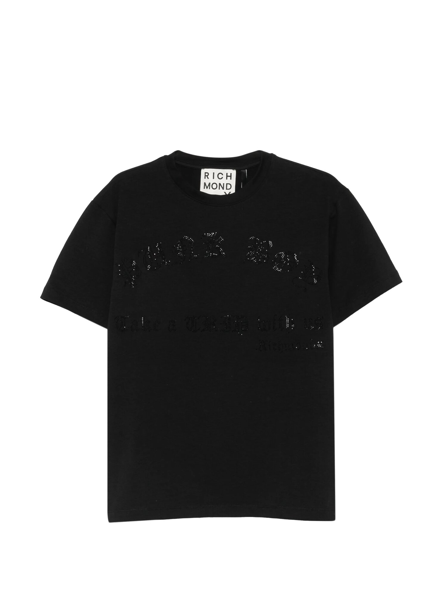 Футболка Round-neck embellished T-shirt