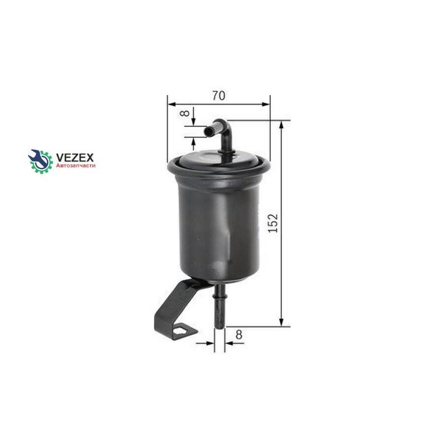 BOSCH F026403756 фильтр топливный!\ Toyota Land Cruiser 4.0i 03>