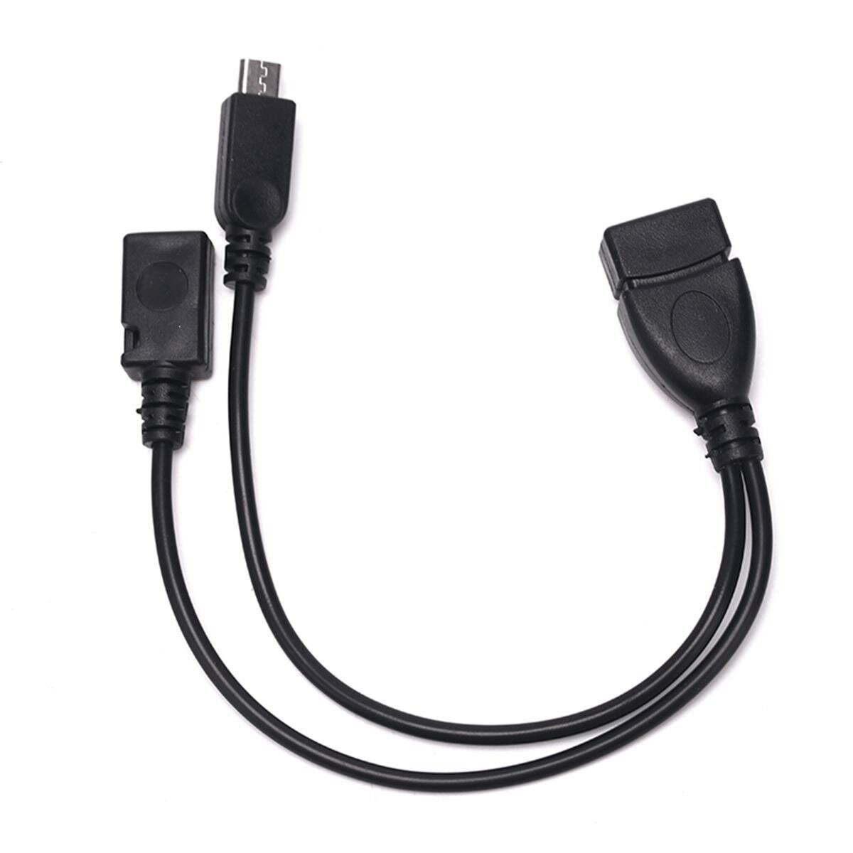 В 1 USB OTG адаптер кабель Host Power Y разветвитель быстрая зарядка для подключения USB устройств совместимых с Android