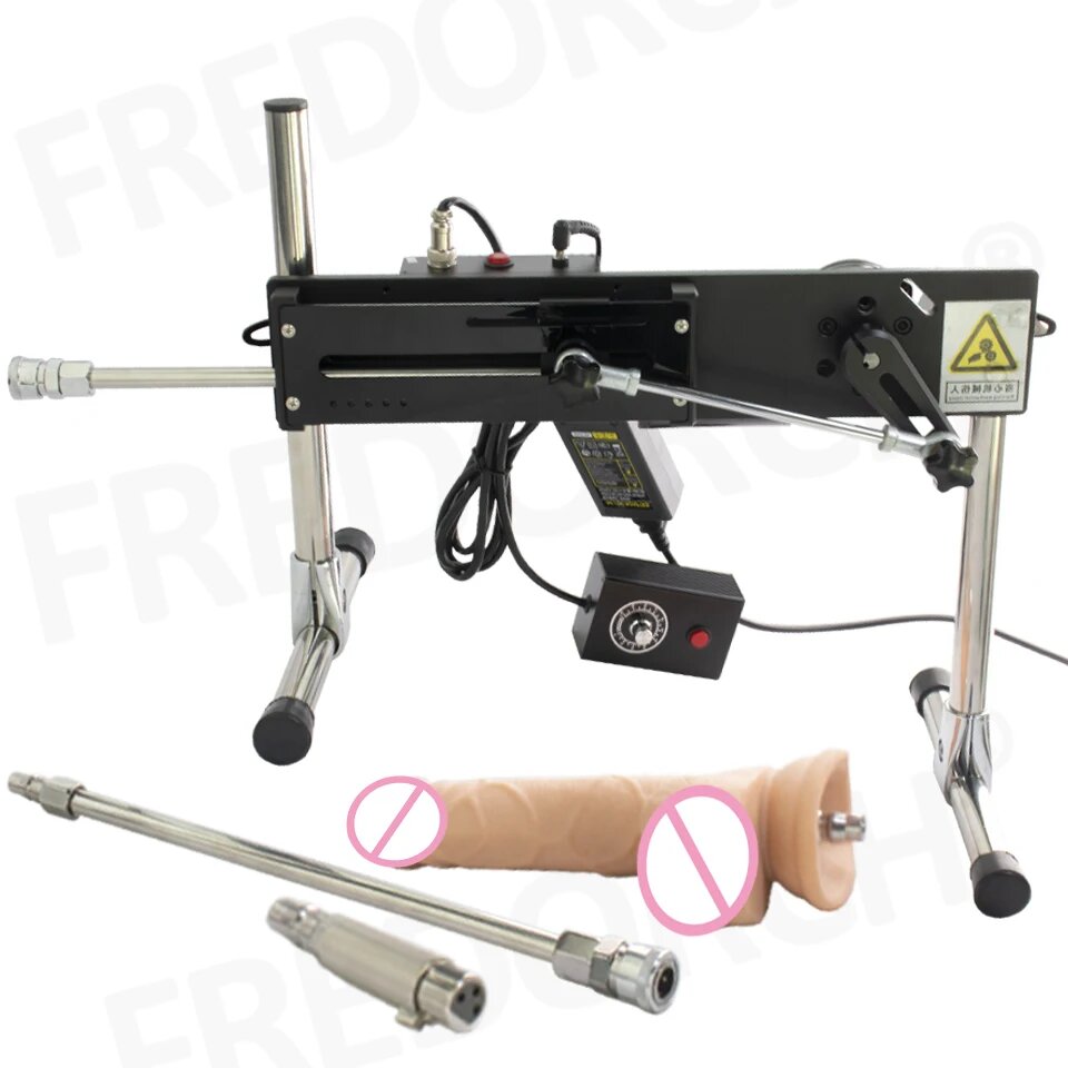 Fredorch 120W Teleskopierbare 3-15cm Automatische Masturbationsmaschine Paar SM Love Maschine Männliches und Weibliches Sexprodukt mit Dildo-Spielzeug