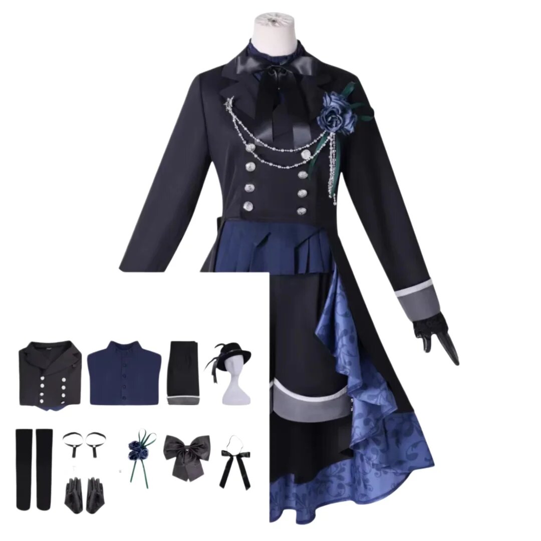 Косплей костюм Сиэль Фантомхайв, черный, Ciel costume, XS